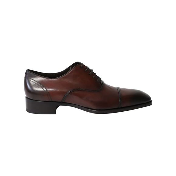 Tom Ford | Shoes | Tom Ford Burnished Elkan Laceup Shoes In Brown ...